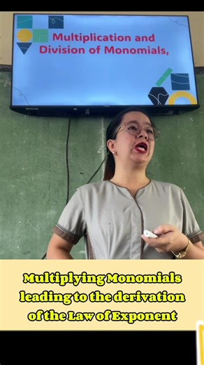 Multiplying Monomials leading to the derivation of the Law of Exponent #mathematics #Math8 #mathtutor #mathlesson #mathematician #MathTinik #mathskills #mathisfun #revisedkto12curriculum #mathteacher #MaamPagayon