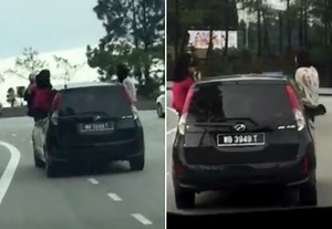 Three girls' stupidly dangerous stunt draws angry reactions from Netizens | Coconuts