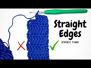 Crochet STRAIGHT EDGES | Easy Crochet Hack | UPDATED Version