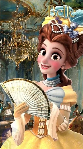 Beauty and The Beast: If Belle was historically accurate. Belle as a French Noble Lady 👑🌹 #shorts