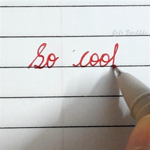 How to write " so cool " in cursive handwriting | #shorts