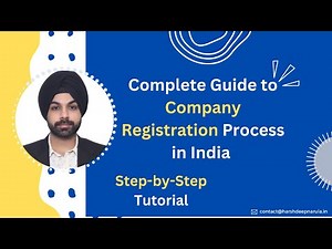 Complete Guide to Company Registration Process in India | Step-by-Step Tutorial | 9878067337