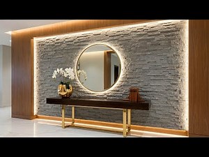 Best 100 Stone Wall Decorating Ideas 2026 | Modern Living Room Wall Design & Home Interior Trends