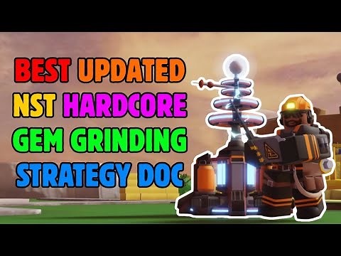 THE EASIEST AND FASTEST UPDATED NST HARDCORE GRINDING STRATEGY | 560+ GEMS PER HOUR | Roblox TDS