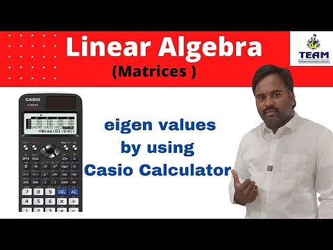 Finding eigen values of 3x3 matrix/ Characteristic Equation & Eigenvalues in Min with a Casio Calci