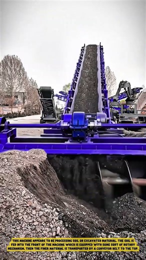 Mobile soil sieving machine with conveyor belt- Good tools and machinery in daily work