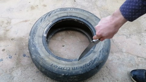 Amazing idea! Few people know that great things are made from car tires