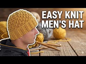 Quick & Cozy Knit Brimmed Hat For Men