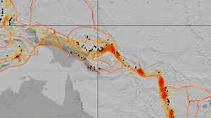 Solomon Sea Tectonics Featured. Elevation Grayscale. Kavrayskiy VII Stock Footage - Video of lithosphere, continental: 247405144