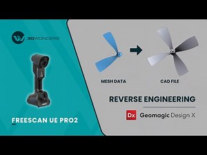 Freescan UE Pro 2 3D Scanner / Reverse Engineering with Geomagic Design X | Ship propeller