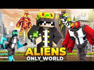 I Joined a 'ONLY ALIENS' Minecraft Server!