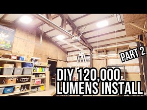 How to Install a LED Garage / Shop Lighting Layout - Part 2
