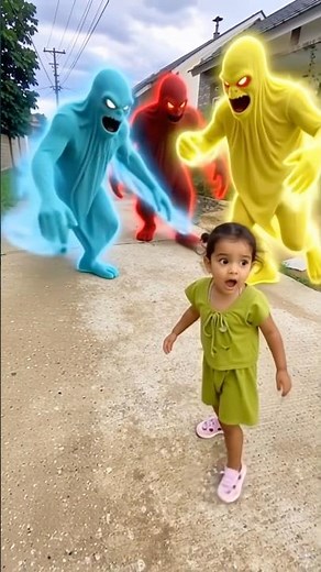 Aumi is chased by a ghost