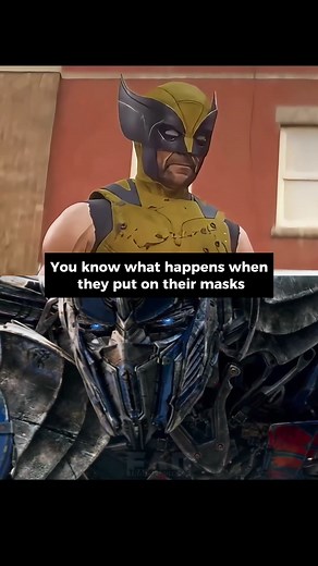 3.4M views · 48K reactions | When the mask comes on! #Wolverine #OptimusPrime #Transformers #Marvel | The CBC | Facebook