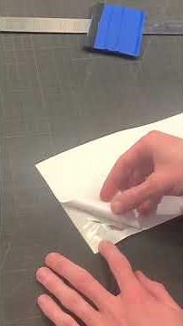 The easiest way to separate a decal from its backing paper!