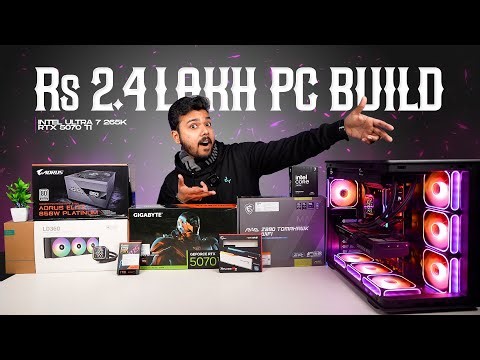 Best Rs 2.4 Lakh PC Build 2025 💥 | Intel Ultra 7 265K + RTX 5070 Ti 🔥