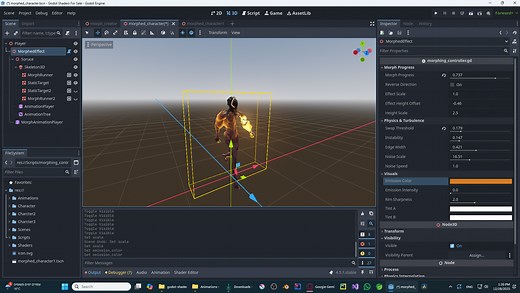 Godot Shape Shifting Effect by GoGameDev