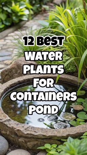 Best water plants to grow in container ponds / water plants for mini ponds #shorts #pondplants