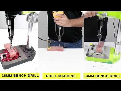 How to Drill a Square Hole with Square Drill Bit | Convert your Drill into a Mortising tenon Machine