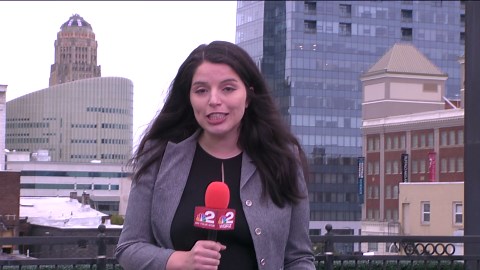 Broken sprinkler head causes water leaks and damage at KeyBank Center