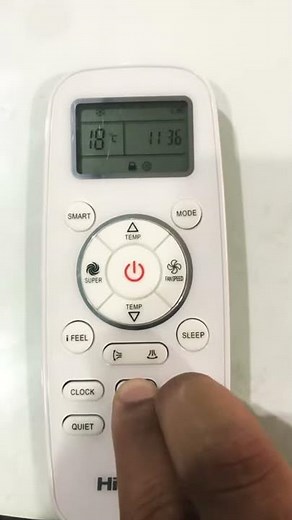 How to unlock Hisense Ac remote