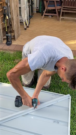 Just finished assembling this Fly Pack Garden Shed—a perfect solution for extra storage! Need help assembling yours? Get in touch today! #Handyman #GardenShed #StorageSolutions #BrisbaneHandyman #IpswichHandyman #HomeImprovement #DIYHelp#brisbane #ipswich #qld #abeehandymanservices #propertyrefresh #homeimprovements #IpswichHandyman #Renovation