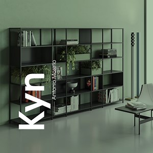 Flexibility and organisation of the space: here is the new Kyn bookcase! Kyn is a modular, multifunctional bookcase that is ideal for either wall-mounting or placing in the center of the room to freely organise, divide or reconfigure workspaces. Its durable structure is designed for an essential storage system suited to the needs of a modern lifestyle. The modules are available in two different widths and four heights to create customised combinations to suit every design requirement. The tubula
