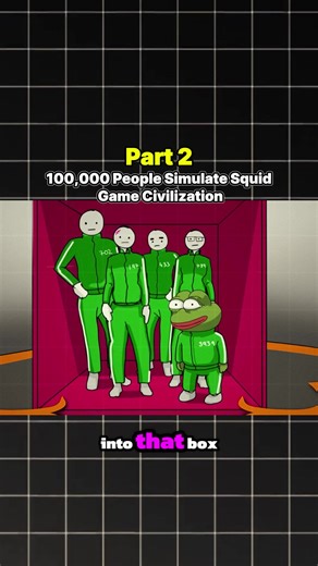 100,000 People Simulate Squid Game Civilization #usa #us #squidgame #foryou