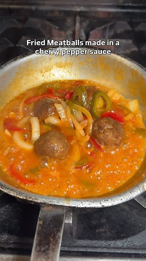 These aren’t your Nonna’s meatballs… 🔥 Fried to perfection and simmered in a spicy cherry pepper sauce, our fried meatballs bring the heat and the flavor. Only at Patsy’s Morris Park. #patsys #morrispark | Patsy's Pizza Morris Park