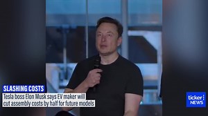 Tesla boss Elon Musk fronted shareholders today, outlining the company's ambitions into 2023 and beyond. The EV maker has bold plans to cut assembly costs by half for future generations of cars, but did not set a date on when exactly an affordable electric vehicle will be on the market. Shares fell more than 5 per cent in after hours trade following the investor day, held at Tesla's Texas headquarters. | Ticker NEWS | Facebook