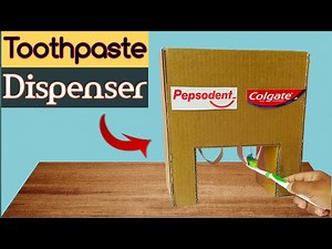 How To Make Toothpaste Dispenser From Cardboard