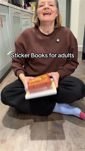 These sticker books for adults are totally taking over from adult colouring books #stickerbooks #giftsforadults #crafts #creative #tiktokmademebuyit