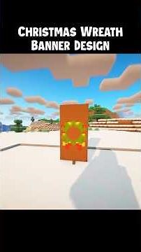 How to Make a Christmas Wreath Banner in Minecraft 1.21