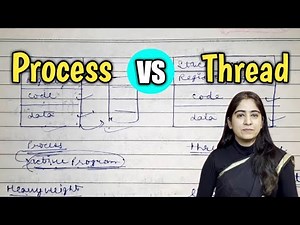 Process vs Thread in Operating System in hindi | Lec-11