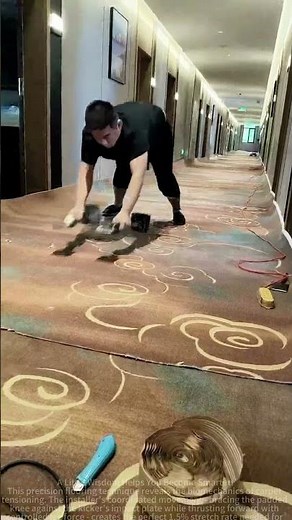 Hotel carpet installation process sharing