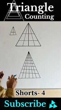 Triangle Counting Tricks # 4 | Counting Figures Reasoning Tricks | Triangle Counting | #shorts
