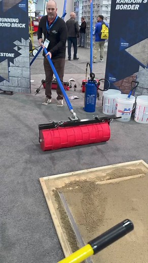 What do you think about imprintedstamped concrete•This is the @marshalltowncompany Rock N Roller with the running bond brick.You can get 11”-36” wide rollers with a whole bunch of different patterns.•I’m thinking of doing something like this when we pour new walkways at our rental property #tools #construction #concrete #tip #tips #lifehack #lifehack #stye #reels #shorts #wood #woodworking #handmade #design #art #woodwork #carpenter #woodart #interiordesign #homedecor #furniture #home #diy #deco