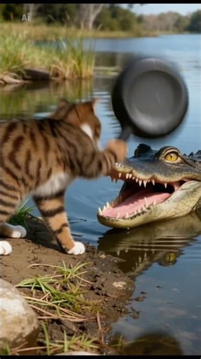 #funnycats #vs #aligators #fyp #shorts