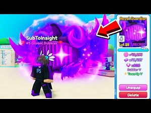 Trading for the BEST Bubble Pet In Bubble Gum Simulator Infinity..