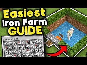 Minecraft ground iron farm version 1.21