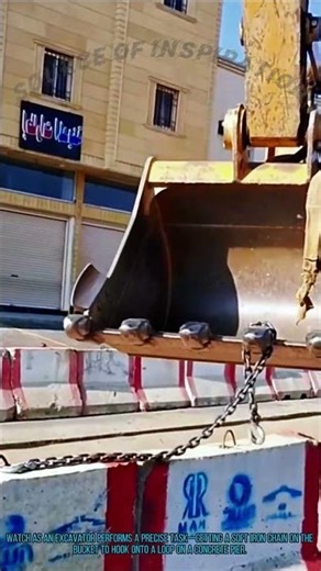 Excavator Precision Operation: Hook Soft Chain