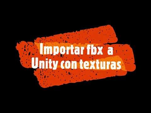 Importar fbx con texturas a Unity