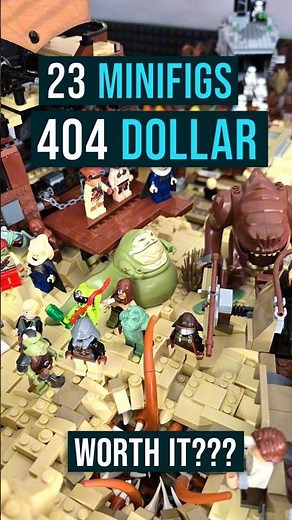 Jabba the Hut Sarlacc Pit MOC with LEGO Minifigures - Worth 404$ #shorts #lego #minifigures