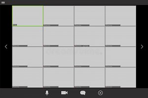 Video Conference Call Interface Vector Template. Online Communication Computer Program Screen Mock Up Stock Illustration - Illustration of discussion, business: 194947521