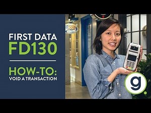 How To Void A Transaction Sale FD130 Credit Card Terminal First Data 130 | Gravity Payments Support
