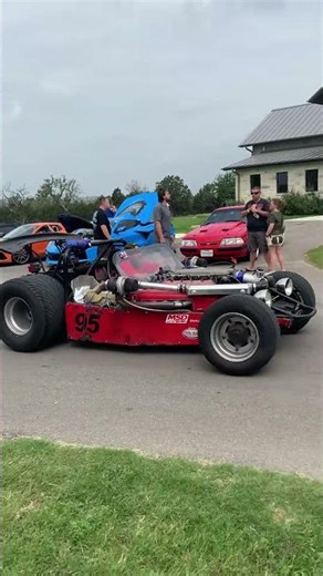 Is This the COOLEST Car at the Show the Red Hot Rod 95 with a Powerful Engine