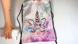 TYSN Unicorn Drawstring Backpack Waterproof String Bag Adjustable Lightweight Gym Drawstring Sackpack