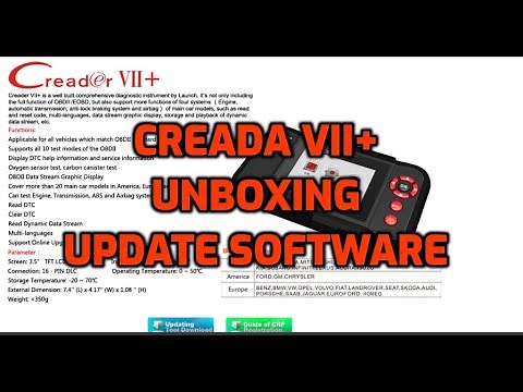 CREADA VII+ Unboxing and Update Software