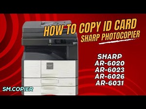 How to copy ID Card Sharp AR-6020 || Sharp Photocopier