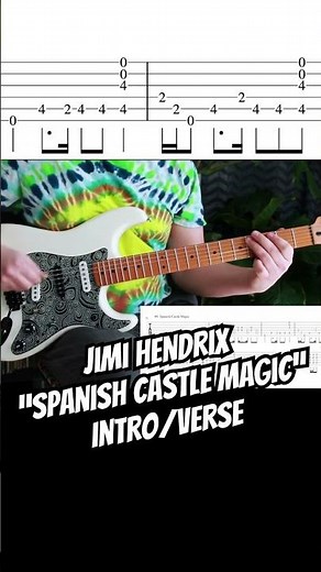 Jimi Hendrix “Spanish Castle Magic” Guitar Lesson (intro & verse)